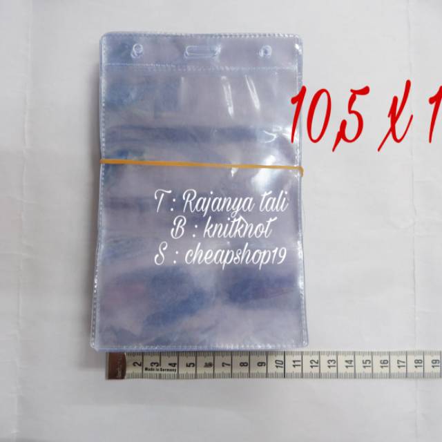 Jual Plastik panitia plastik name tag plastik id card 10.5x16 | Shopee ...