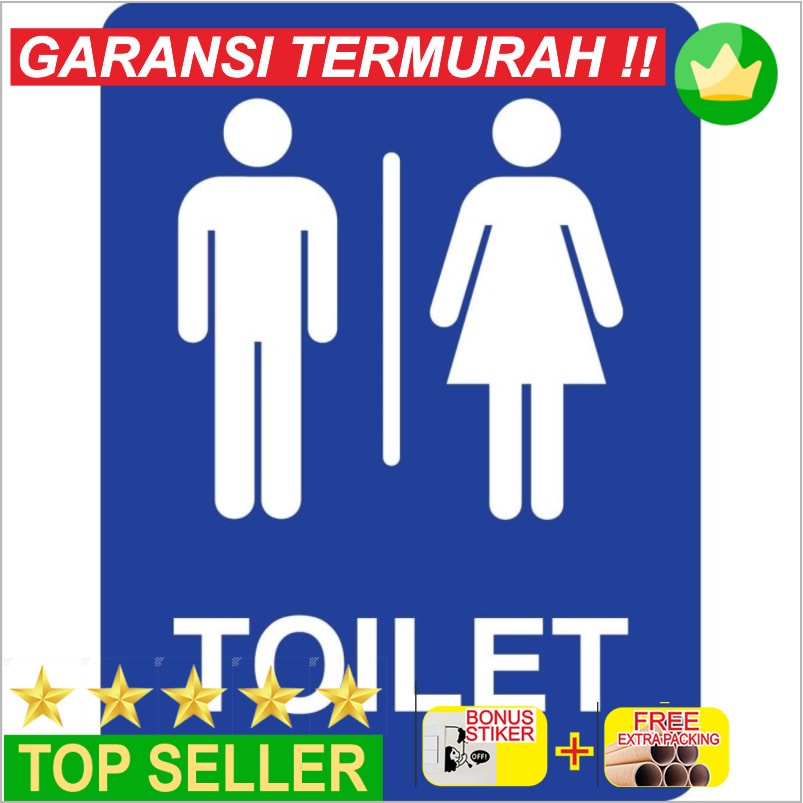 Jual Grosir RAMBU TOILET - 15X20CM SIGNAGE ACRYLIC Keren | Shopee Indonesia
