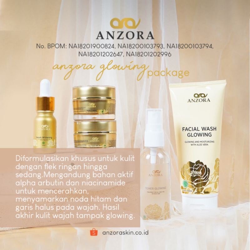 Jual anzora skincer glow | Shopee Indonesia