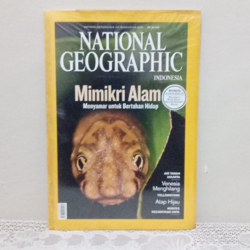 Jual Majalah National Geographic Agustus 2009 Mimikri Alam | Shopee ...