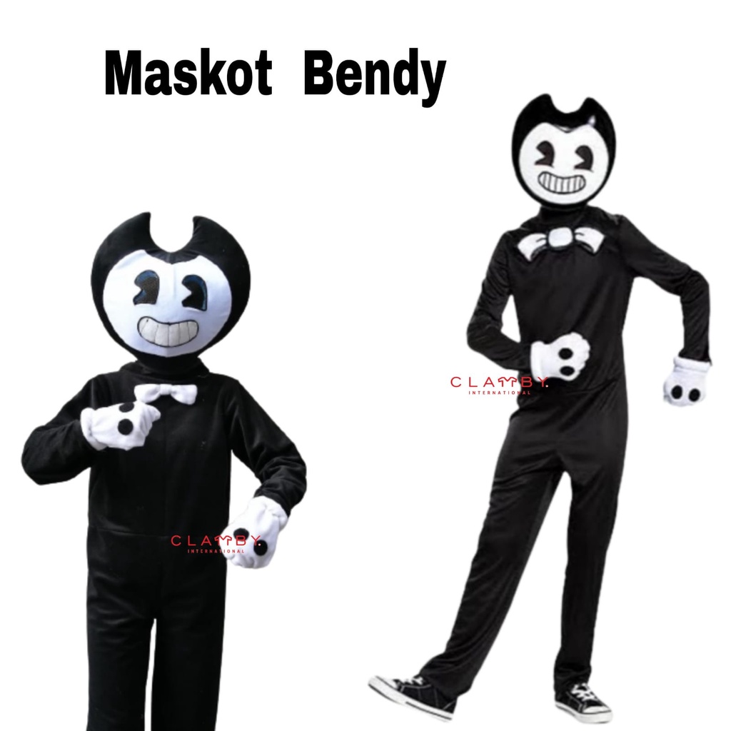 Jual Baju Kostum Badut Maskot Bendy And The Ink Machine Monster Kostum ...