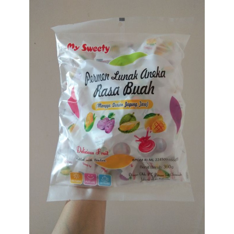 Jual Permen Lunak Aneka Rasa Buah / Fruits Candy / Permen Taro / Permen ...