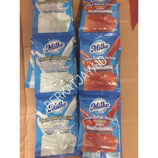 Jual Susu Bubuk Instan Milko renceng isi 10 pcs New Zealand Milk Powder ...
