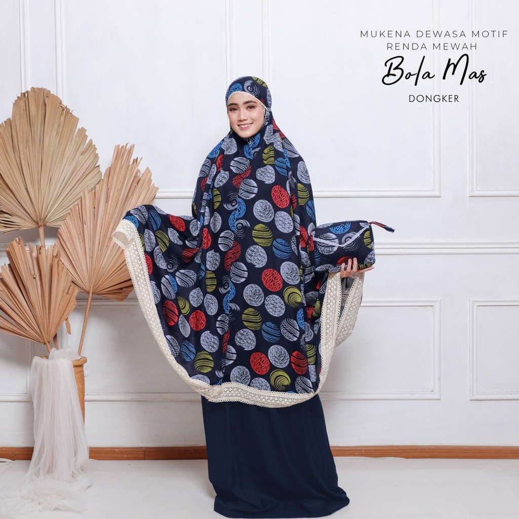 Jual MUKENA BALI TASIK - MUKENA DEWASA RENDA MOTIF BOLA MAS | Shopee ...