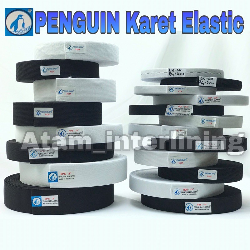 Jual Karet Elastis Elastik elastic Penguin pinguin | karet pinggang ...