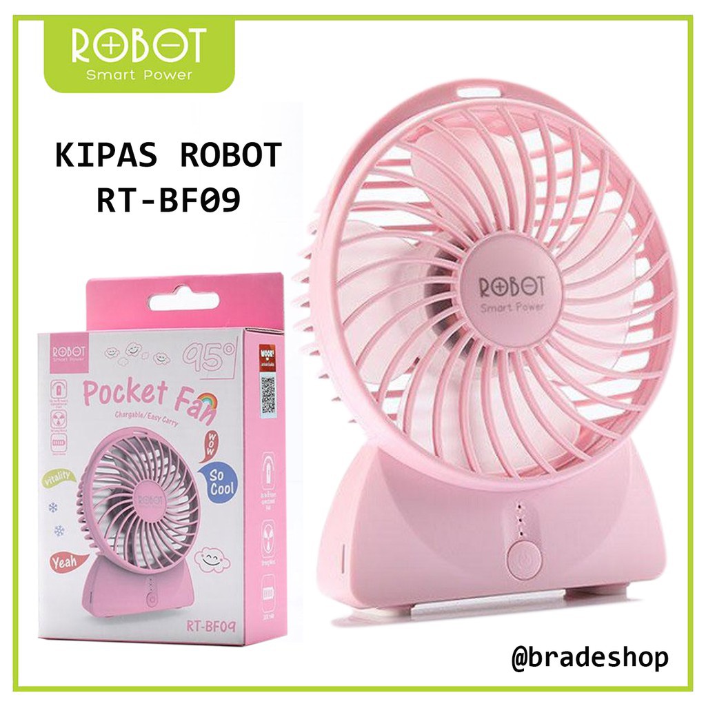 Jual MINI FAN ROBOT RT BF09 KIPAS ANGIN MINI DUDUK PORTABLE | Shopee ...
