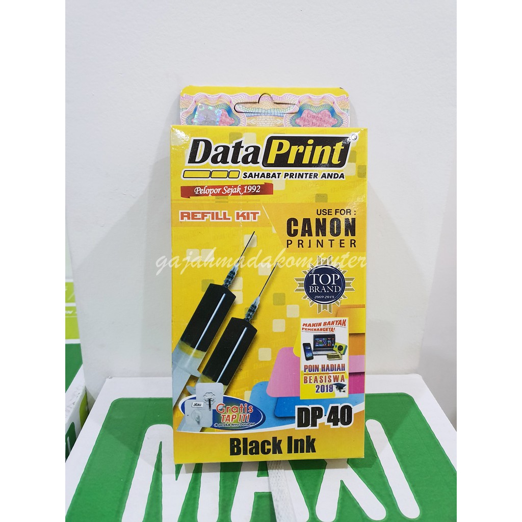 Jual Tinta Suntik Data Print DATAPRINT Hitam DP 40 41 27 28 DP40 DP41 DP27 DP28 Canon HP ...