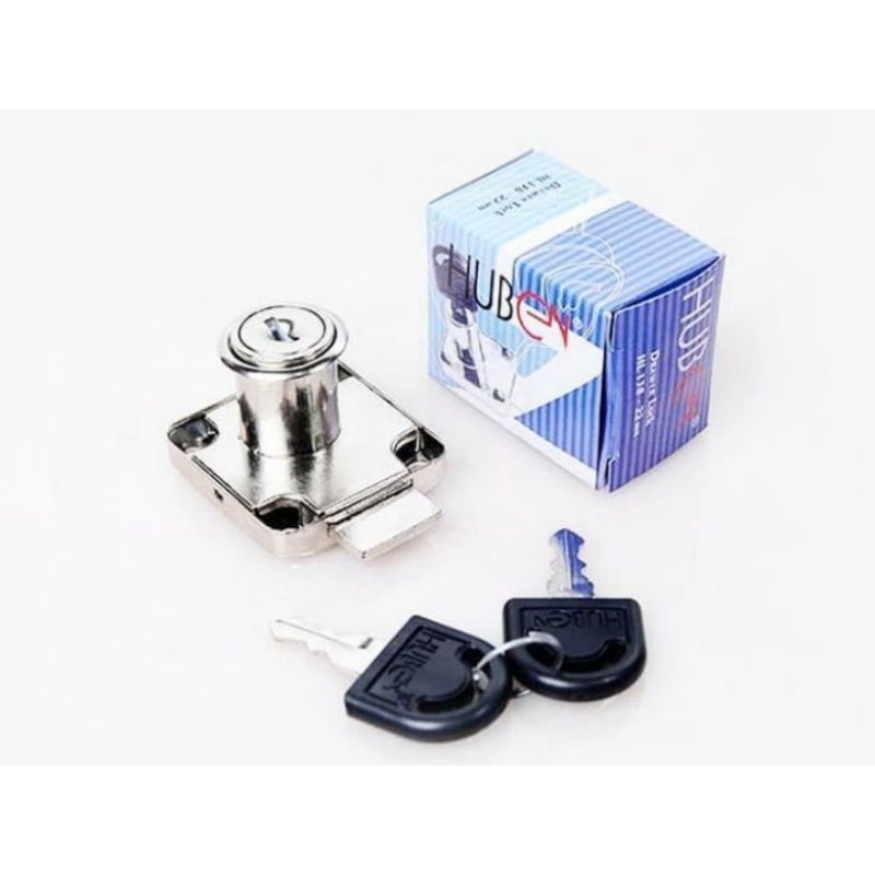 Jual Kunci Lemari Kunci Laci Kerangka Padat Huben Lubang 22 mm HL 138-22 | Shopee Indonesia