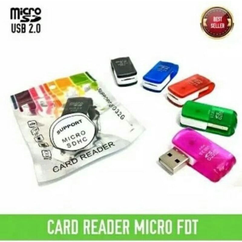 Jual Card Reader mmc microSD to USB V2,0 FDT | Shopee Indonesia