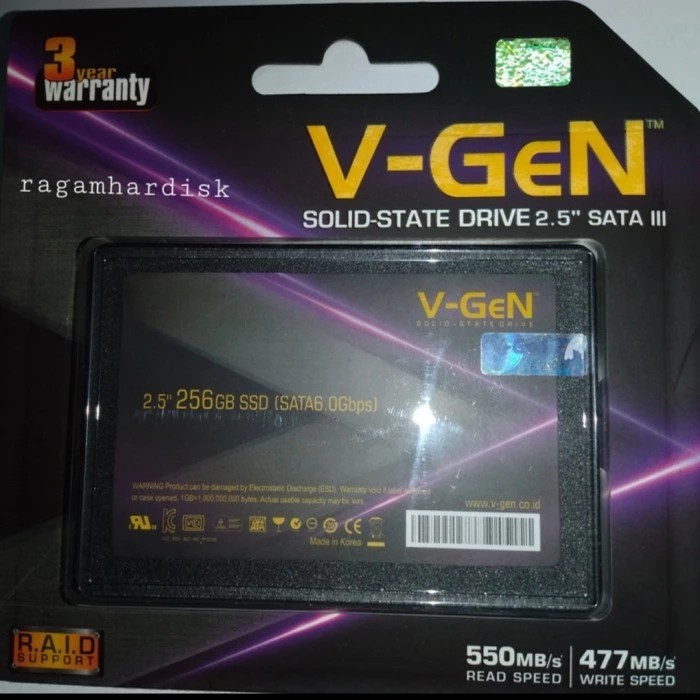 Jual SSD V-Gen 256GB - Sata 3 V-Gen 256 GB Original Murah | Shopee ...