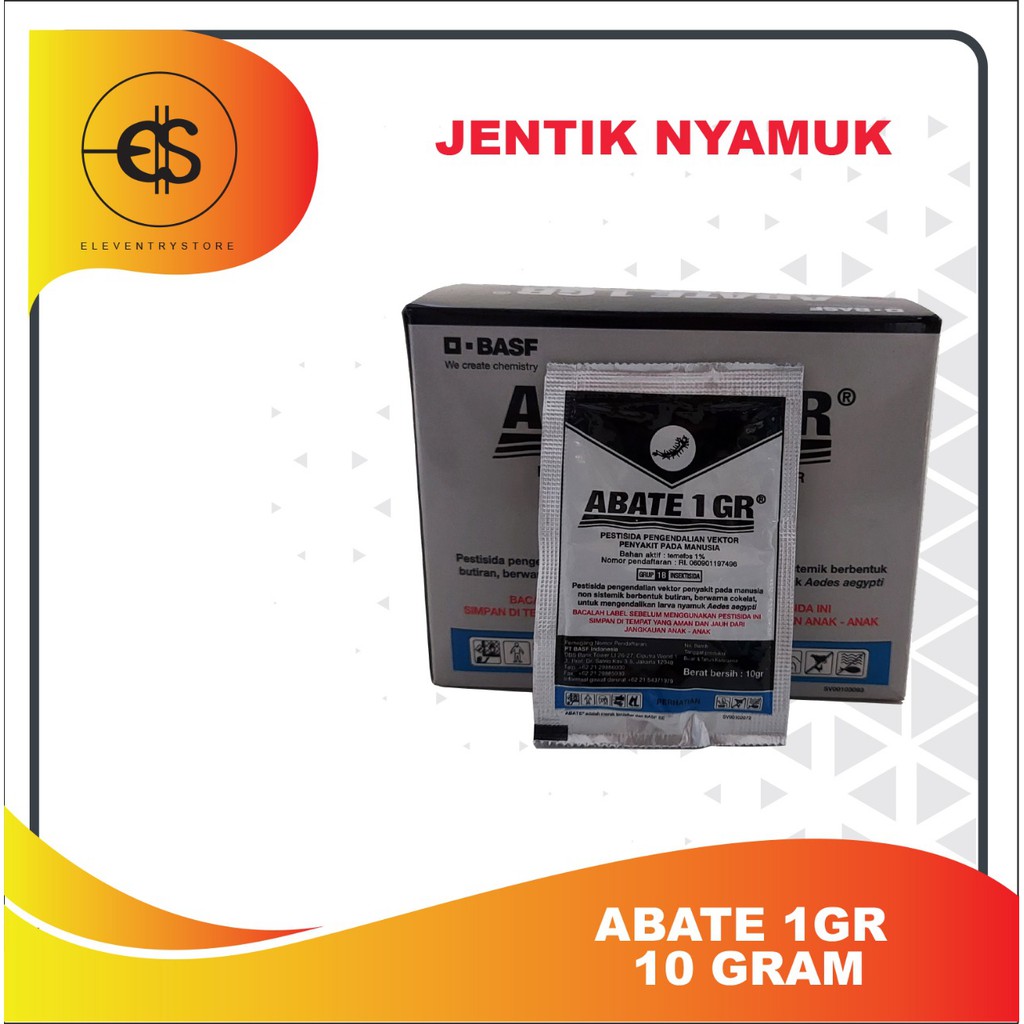 Jual Abate 1 GR 10 Gram Obat Jentik Nyamuk Abate Sachet | Shopee Indonesia