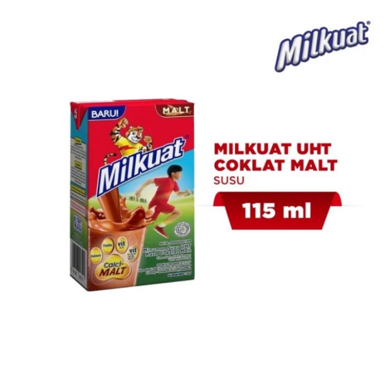 Jual Milkuat susu rasa coklat malt ukuran 115 ml steril siap minum ...