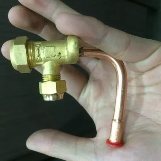 Jual Kran / Valve Outdoor AC ukuran 1/4" model 90 derajat | Shopee ...