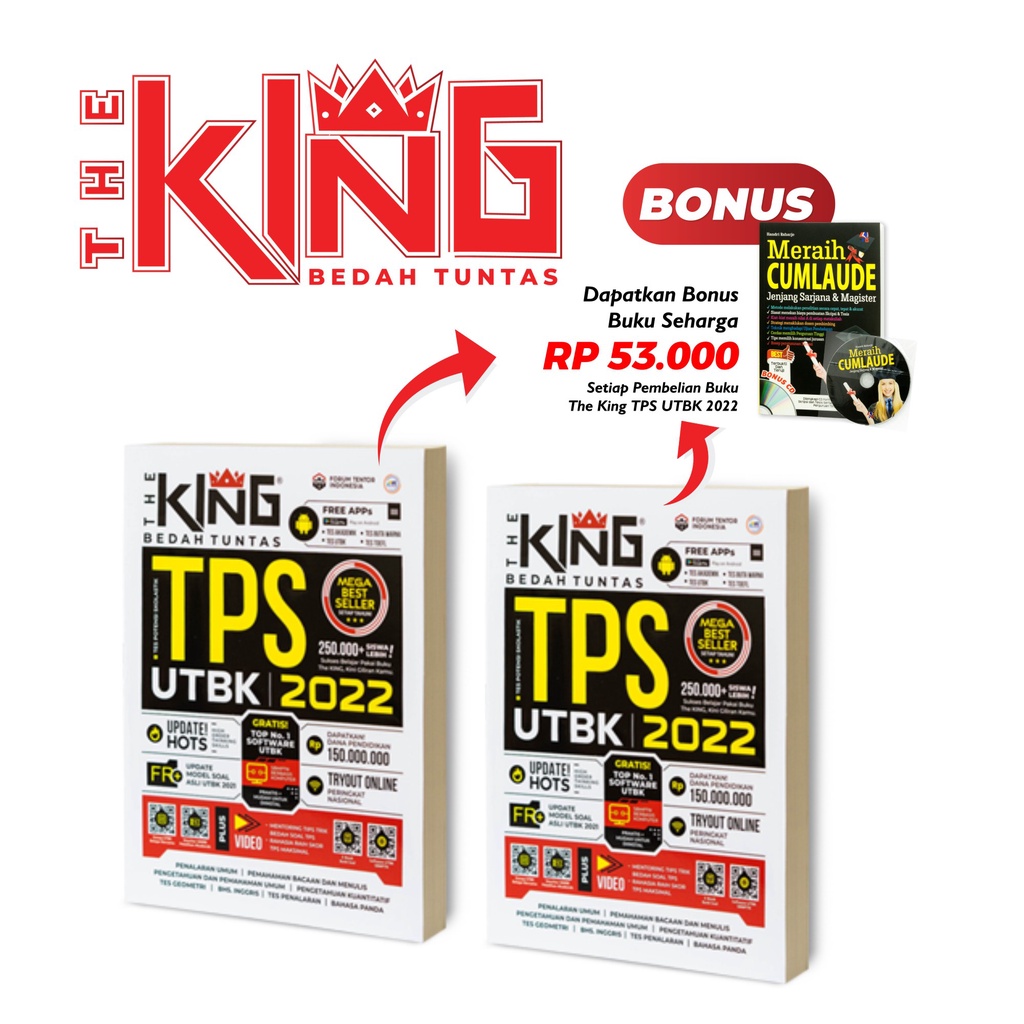 Jual Buku The King Bedah Kisi-Kisi Sbmptn The King Bedah Tuntas TPS ...