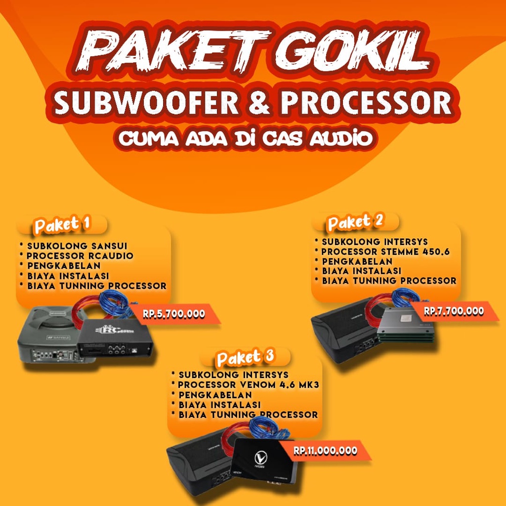 Jual PAKET GOKIL SUBWOOFER & PROCESSOR | Shopee Indonesia