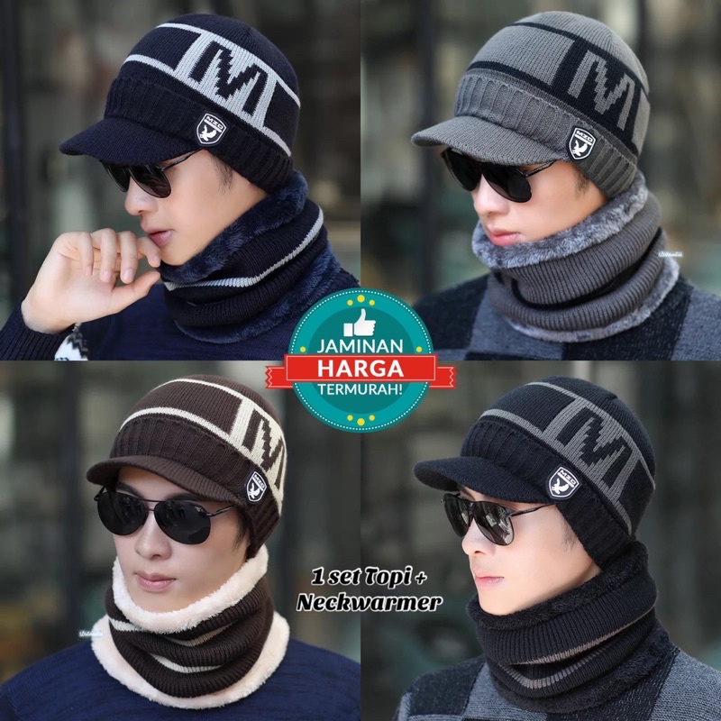 Jual Topi Kupluk hangat beanie winter musim dingin mario pria wanita ...