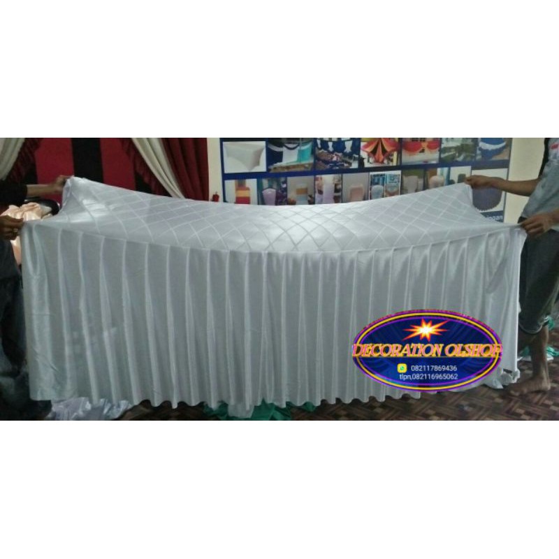 Jual rempel meja/Sarung meja prasmanan/sarung meja catering/alas meja ...