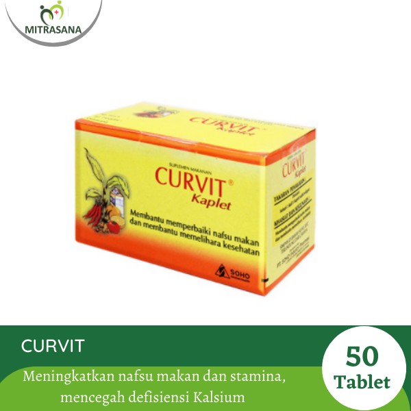 Jual Curvit 5 x 10 Kaplet | Curvit Syrup 60 ml | Shopee Indonesia