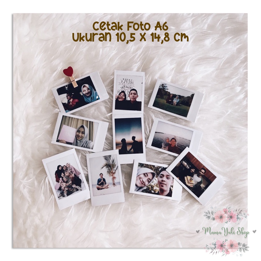 Jual CETAK FOTO POLAROID Ukuran Medium Glossy Paper (4R/A6/10x15cm ...
