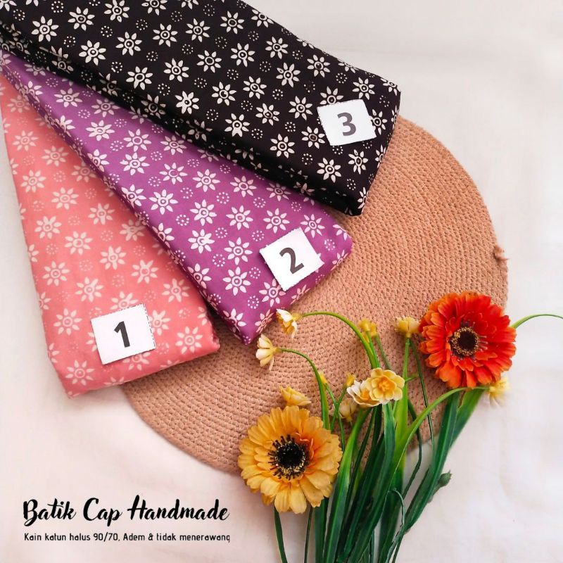 Jual hn kain batik cap garutan motif truntum motif batik kecil kecil ...