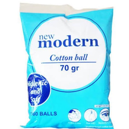 Jual New Modern Cotton Ball Kapas Bola 70 gr 160 balls | Shopee Indonesia