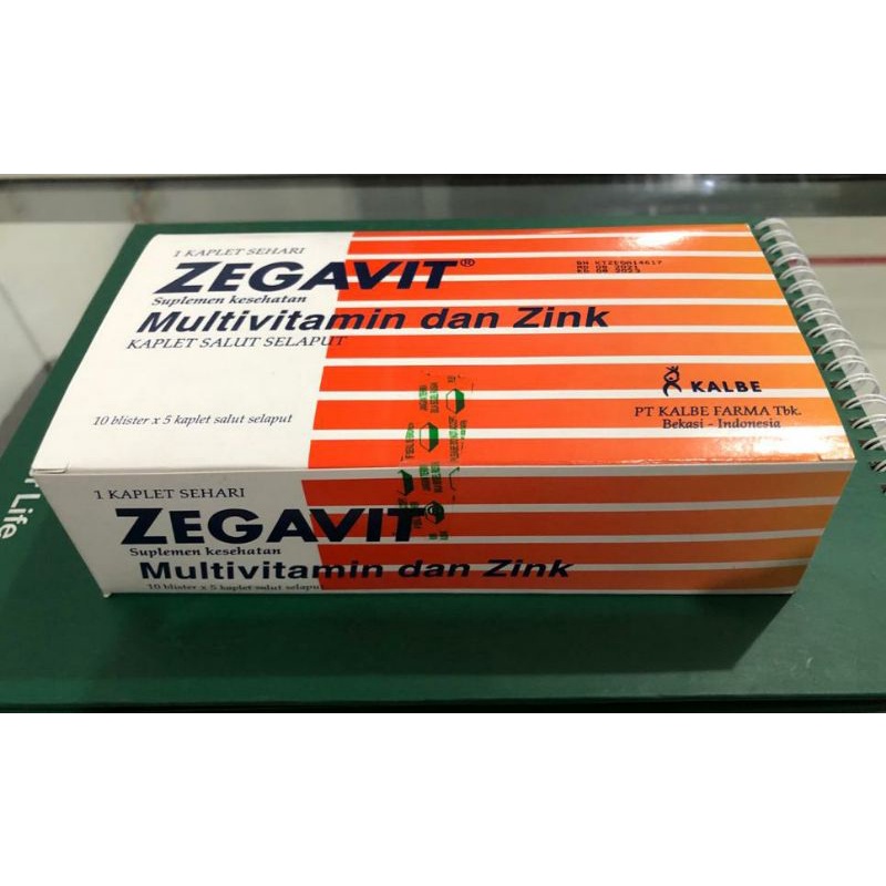 Jual Zegavit Multivitamin dan Zink (1box isi 50 kaplet) | Shopee Indonesia