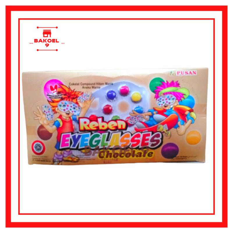 Jual Permen Eyeglass / Kacamata Aneka Warna Isi Banyak 1 Box isi 40 ...