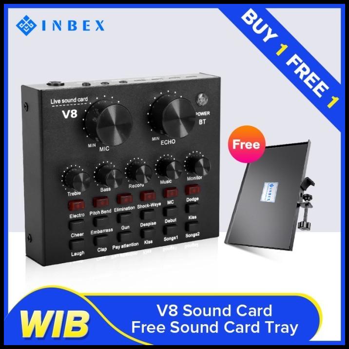 Jual Inbex V8 Sound Card With Free Tray/Sound Card Mixer Audio For ...