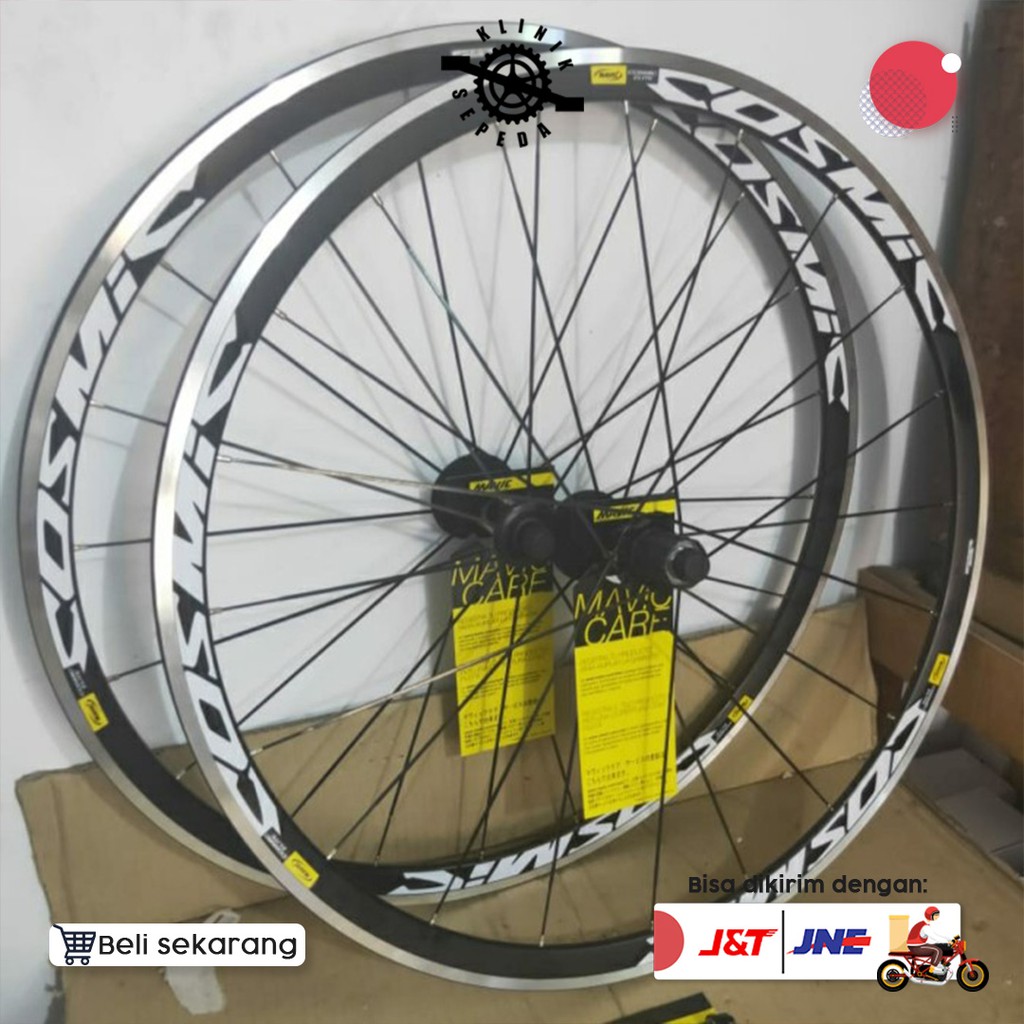 Jual WHEEL SET RIM VELG 700C MAVIC COSMIC HITAM V BRAKE Komponen Sepeda ...