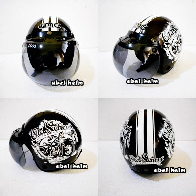 Jual helm bogo retro klasik oldschool moge harley davidson kaca bogo ...