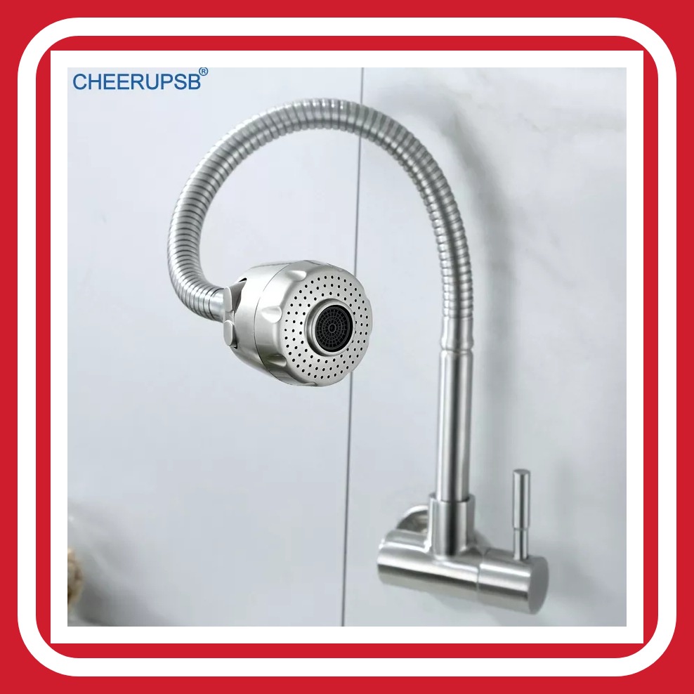 Jual KERAN KITCHEN SINK STAINLESS SUS 304 MODEL FLEKSIBEL SS BLACK ...