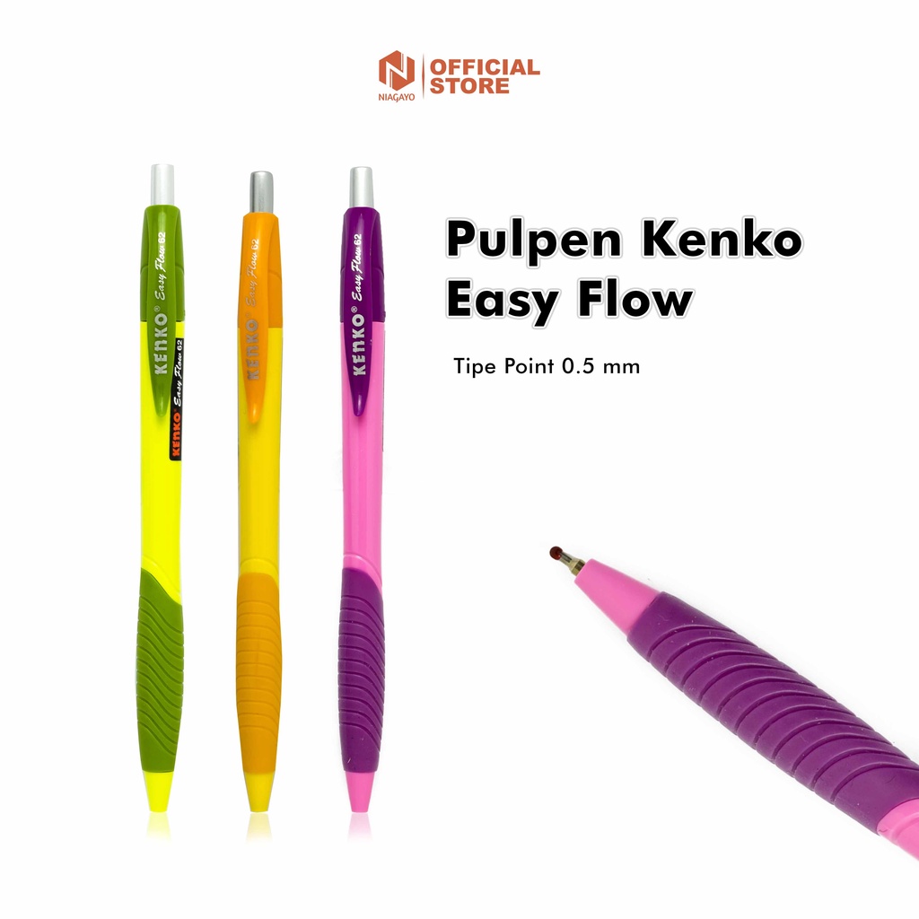Jual Pulpen Bolpen kenko Easy Flow 62 - Tinta Formula Baru | Shopee ...