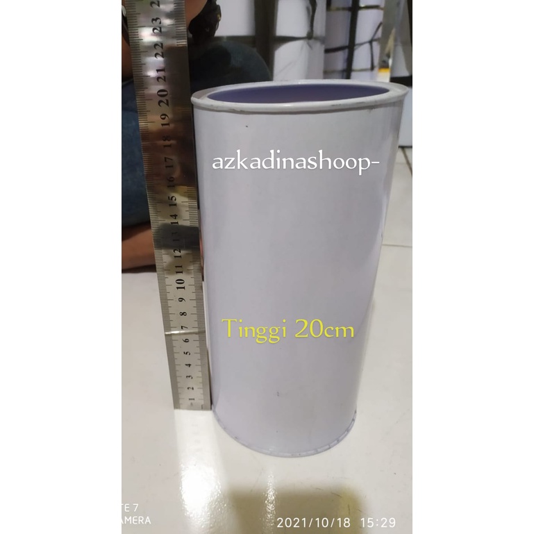 Jual Celengan Kaleng Polos Jumbo Full Kaleng Putih 20x10cm | Shopee ...