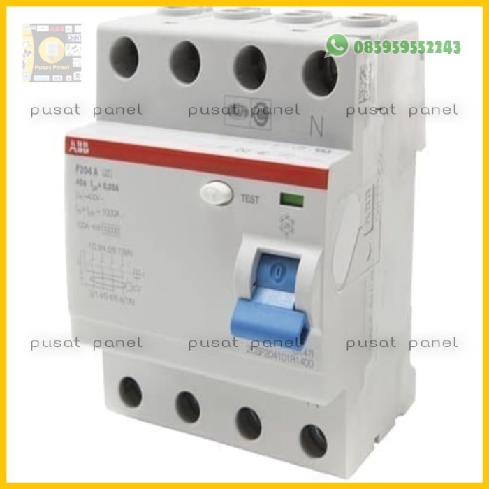 Jual ELCB/RCCB ABB FH204 63A 4P 300mA | Shopee Indonesia