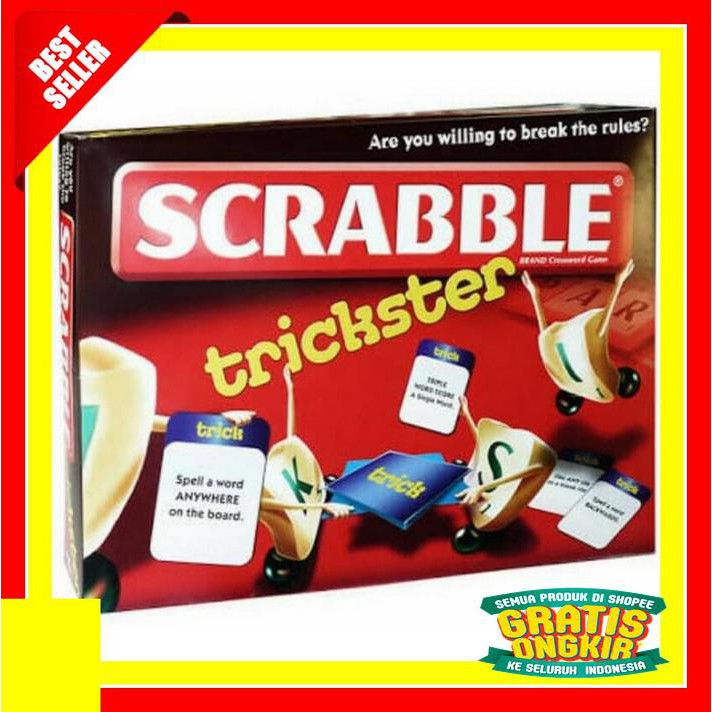 Jual SCRABBLE TRICKSTER MAINAN EDUKASI ANAK BOARD GAME - FAMILY GAMES ...