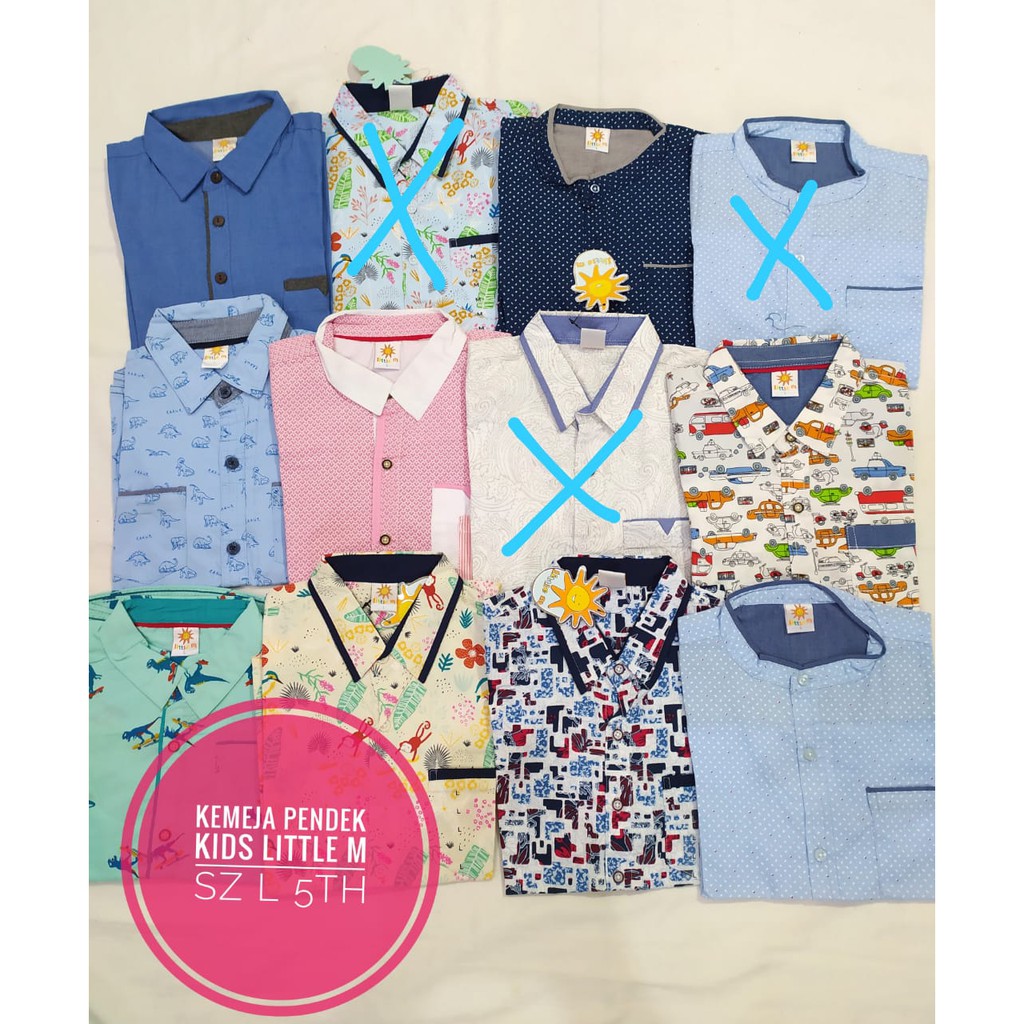 Jual KEMEJA PENDEK ANAK (5TH) | Shopee Indonesia