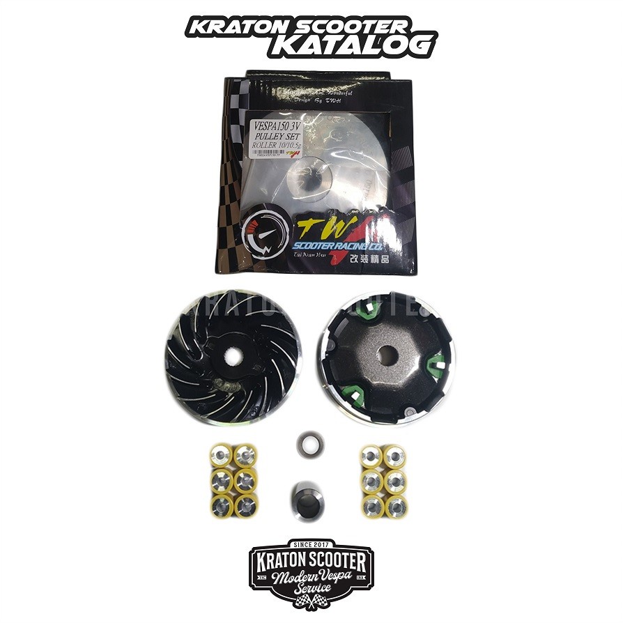 Jual Kraton Scooter - Pulley Set TWH Vespa 150CC LX S SPRINT PRIMAVERA ...