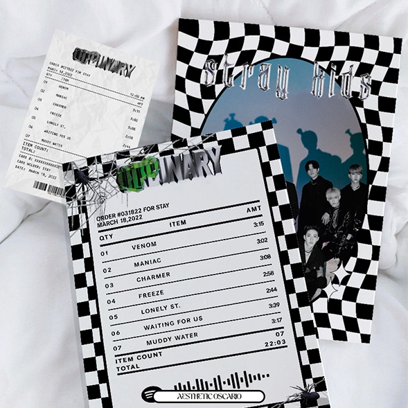 Jual STRAY KIDS ODDINARY poster & receipt ukuran A4 | Shopee Indonesia