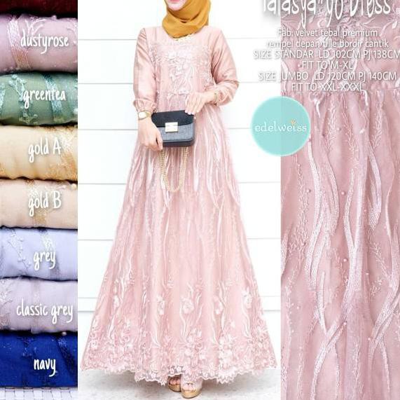 Jual FARASYA #98 DRES TILE SELMA DRESS BRUKAT DRESS WISUDA DRES KONDANGAN | Shopee Indonesia