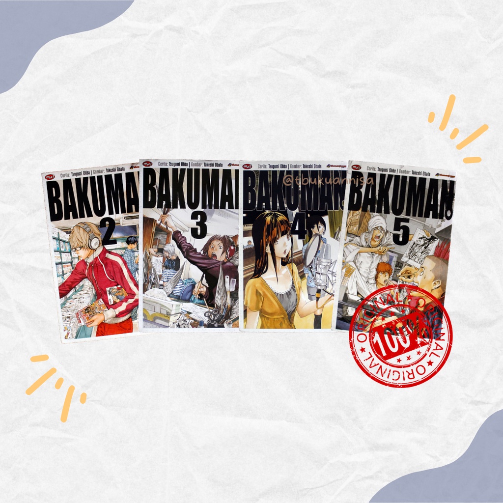 Jual Komik Bakuman Vol.2, 3, 4, 5, 7, 9, 10, 11, 14 (Tsugumi Ohba & Takeshi Obata) | Shopee ...