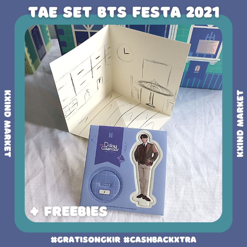 Jual BTS FESTA 2021 D-DAY CALENDAR TAEHYUNG SET / album BTS / Festa BTS / photocard v / PC tae ...