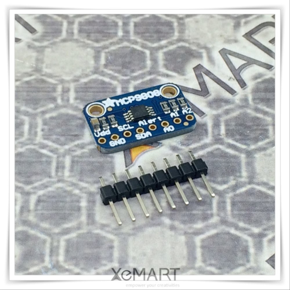 Jual MCP9808 High Accuracy I2C Temperature Sensor Breakout Board Module ...