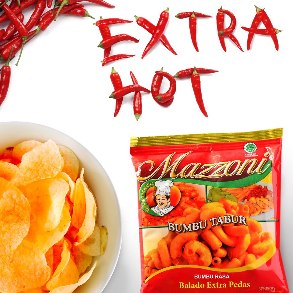 Jual Mazzoni Bumbu Tabur Balado Extra Pedas 100 Gram | Shopee Indonesia