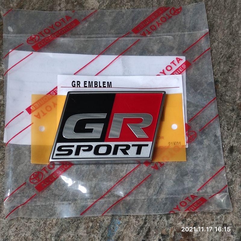 Jual satu buah emblem GR SPORT ORIGINAL TOYOTA | Shopee Indonesia