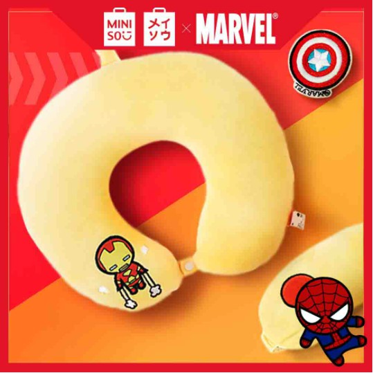 Jual Miniso Official Bantal Leher dan Masker Mata Marvel U-shaped Neck ...