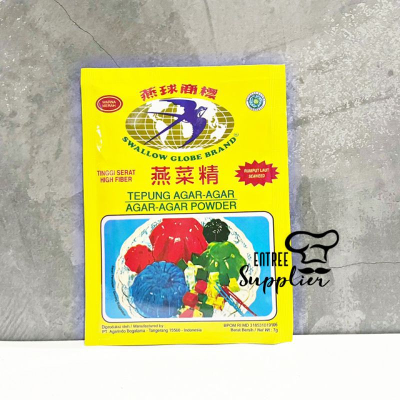Jual Agar Agar Walet Swallow Globe Brand MERAH 1 Sachet | Shopee Indonesia