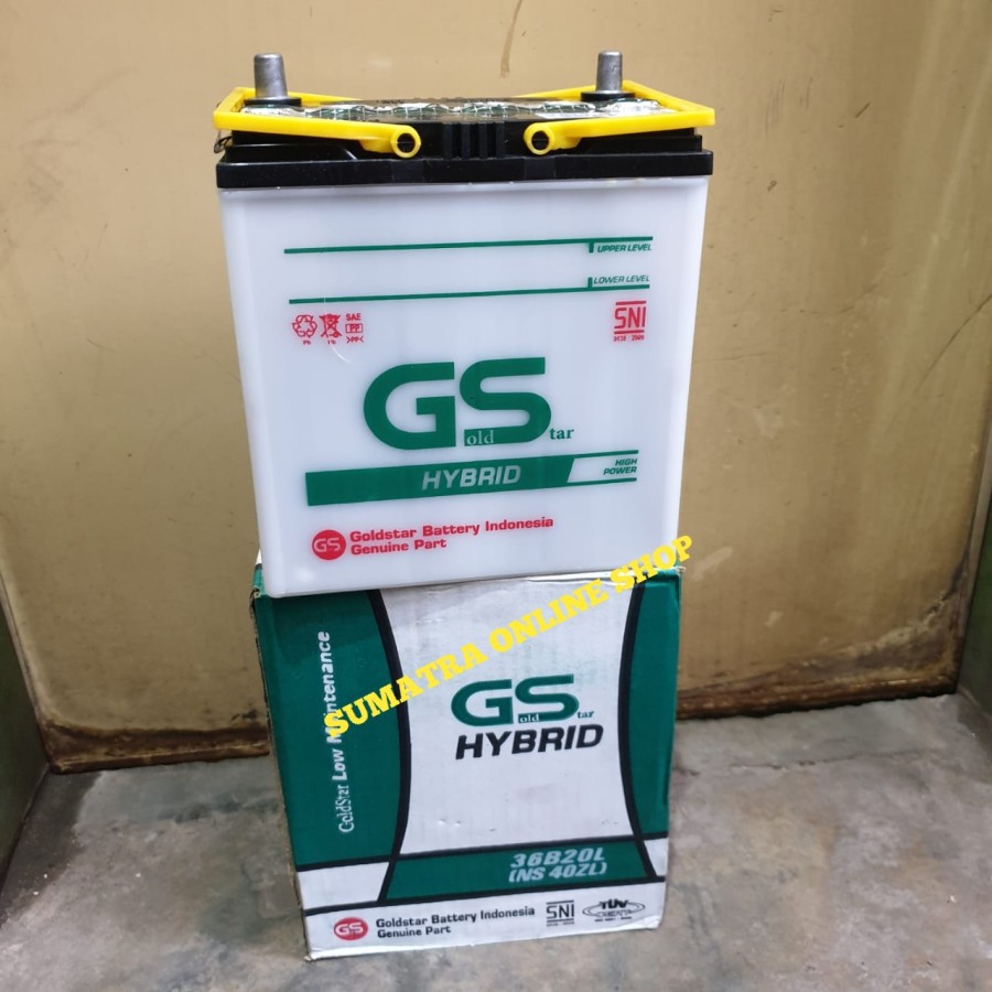Jual Aki Mobil / Battery GS GOLD STAR HYBRID PREMIUM 36B20L / NS40ZL ...