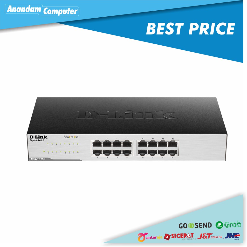 Jual D-Link DGS-1016C - 16-Port Gigabit Unmanaged Switch | Shopee Indonesia