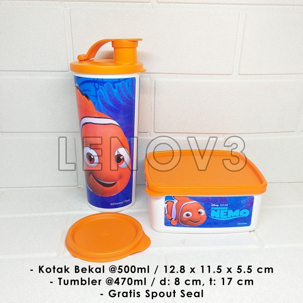 Jual NEMO / PRINCESS / TOY STORY Break Time Set Ecer (1) Tupperware ...
