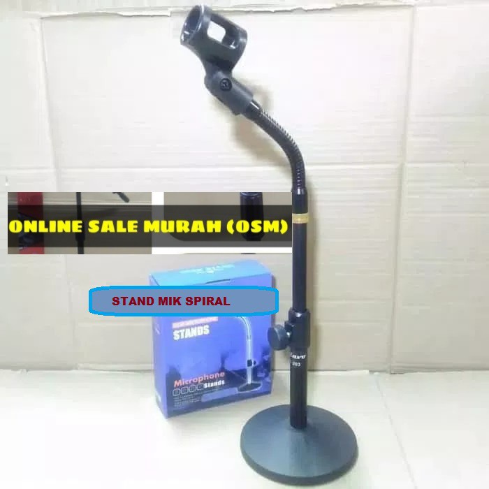 Jual stand mic original tiang holder standing ori microphone MEJA table ...